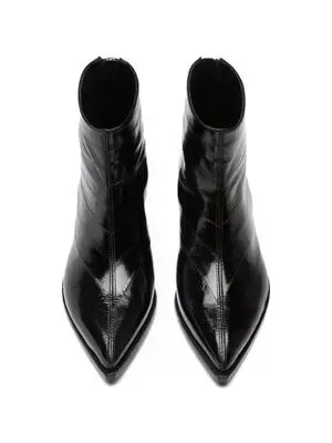 Officine Creative Noelie Dd 109 Pointed-toe Boots - Black