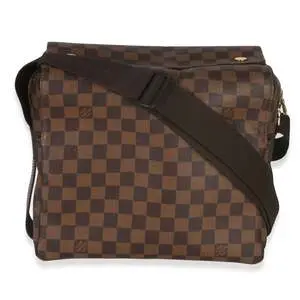 LOUIS VUITTON Damier Ebene Naviglio Messenger Bag - Brown