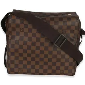LOUIS VUITTON Damier Ebene Naviglio Messenger Bag - Brown
