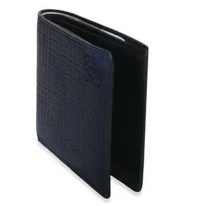 Loewe Calfskin Linen Anagram Bifold Wallet