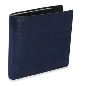 Loewe Calfskin Linen Anagram Bifold Wallet