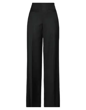 Sandro Wide Leg Tailored Pants In Viscose Blend