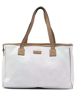 Gucci Canvas Tote Bag - White