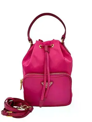 Prada Re-nylon Duet Bucket Bag - Pink