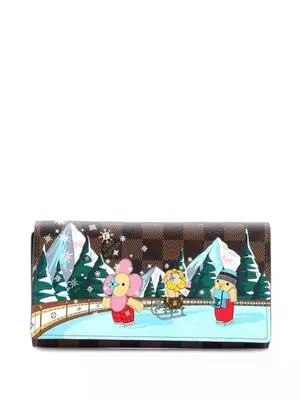 LOUIS VUITTON Sarah Wallet Limited Edition Vivienne Xmas Damier Small Wallets - Brown