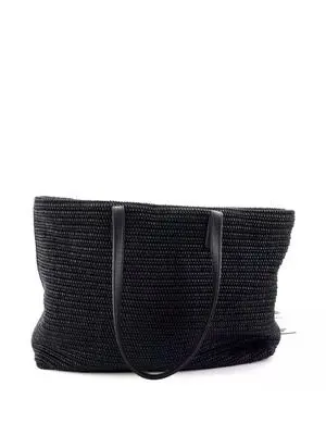 Saint Laurent Shopper Woven Raffia East West Tote Bag