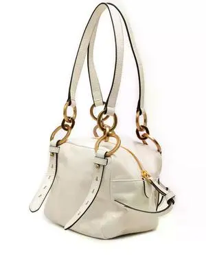 Prada Mini Soft Calfskin Dangle Top Handle Shoulder Bag