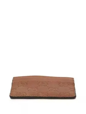 Gucci 2016-2026 Guccissima Card Holder - Brown