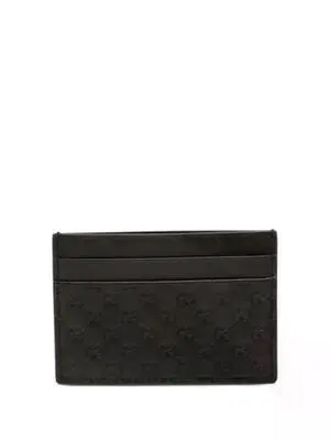 Gucci 2016-2026 Microguccissima Card Holder - Black