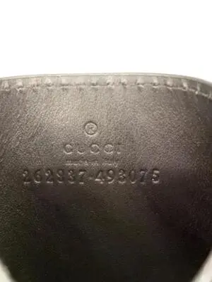 Gucci 2016-2026 Microguccissima Card Holder - Black