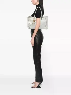 Gucci 2016-2026 Medium Leather Bella Tote Bag - White