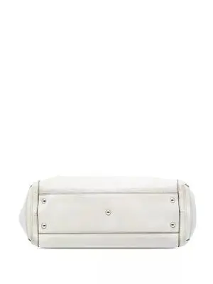 Gucci 2016-2026 Medium Leather Bella Tote Bag - White