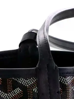 Goyard Anjou Reversible Mini Tote Coated Canvas Satchel - Black