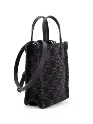 Gucci Vertical Gg Denim Mini Tote Bag
