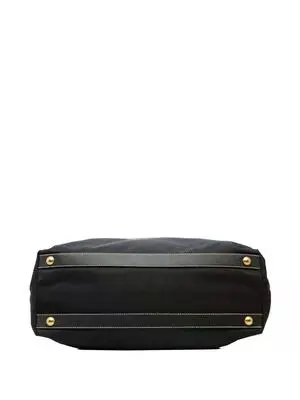 Prada Saffiano Trimmed Tessuto Satchel