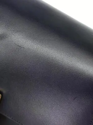 Celine Classic Box Smooth Leather Medium Crossbody Bag - Blue