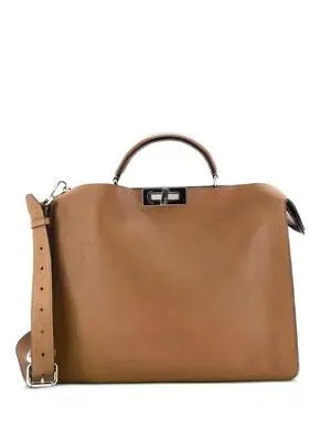 Fendi Peekaboo Iseeu Medium Briefcase - Brown