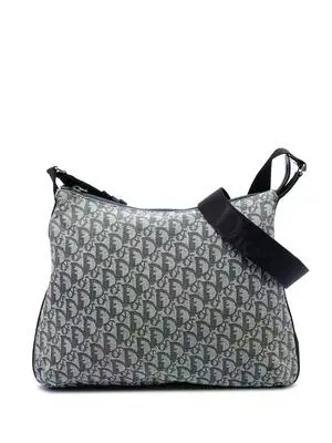 Dior 2002 Diorissimo Trotter Canvas Crossbody Bag - Blue