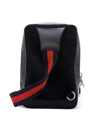 Gucci Soft Zip Sling Bag Gg Coated Canvas