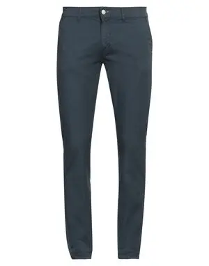 DANIELE ALESSANDRINI Pants Size Cotton, Elastane - Blue