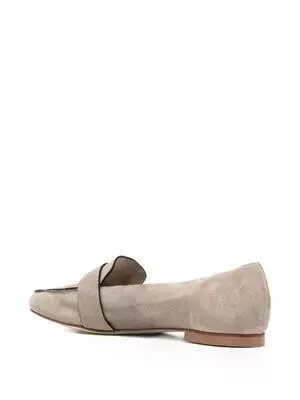 ANNA F. Knot-detail Loafers - Neutrals