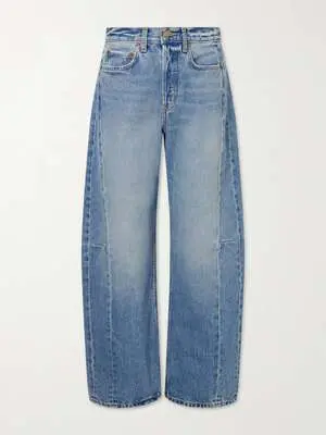 B Sides Slim Lasso High-rise Wide-leg Jeans