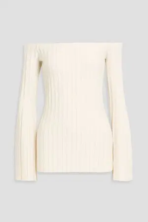 Gabriela Hearst Nelson Off-The-Shoulder Sweater - Ivory