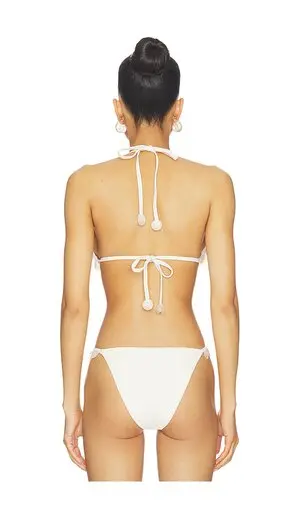 Devon Windsor Cali Embellished Triangle Bikini Top
