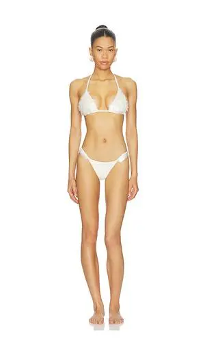 Devon Windsor Cali Embellished Triangle Bikini Top