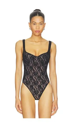 Hanky Panky Signature Lace Underwire Bodysuit - Black