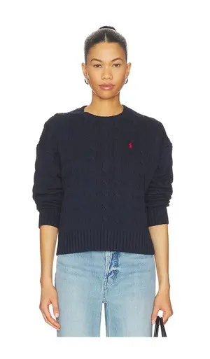 Polo Ralph Lauren Cotton Crewneck Sweater - Hunter Navy