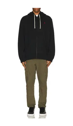 Polo Ralph Lauren Full Zip Fleece Lined Hoodie - Black