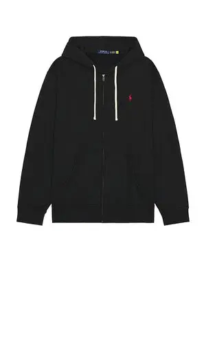 Polo Ralph Lauren Full Zip Fleece Lined Hoodie - Black