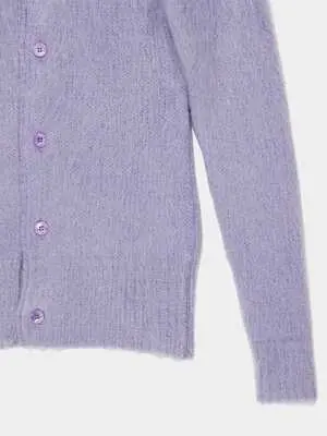 Gucci Brushed Mohair Wool Cardigan - Purple