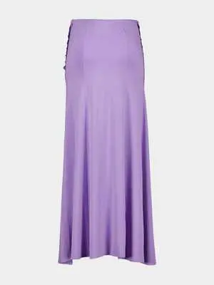 Rabanne Lavender Long Jersey Skirt