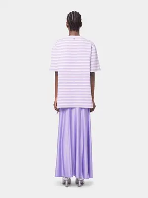 Rabanne Lavender Long Jersey Skirt