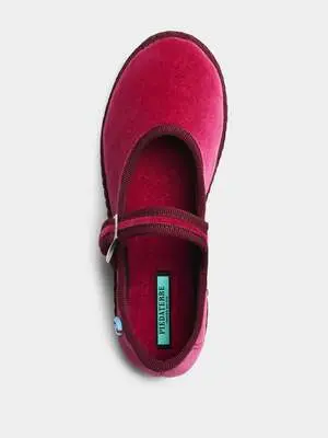 PIEDATERRE Mary Jane 'grace' Bambino Slippers - Pink