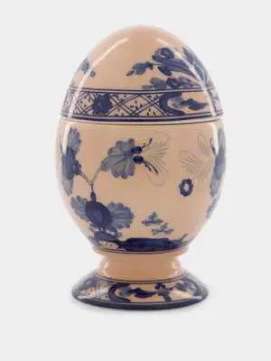 GINORI 1735 Oriente Italiano Cipria Egg Cup With Cover - Pink