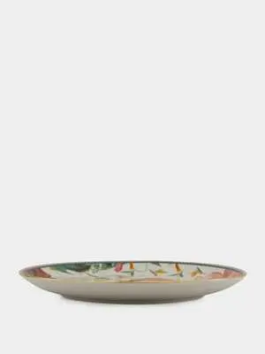 La DoubleJ Birdbloom Decorative Plate - Pink