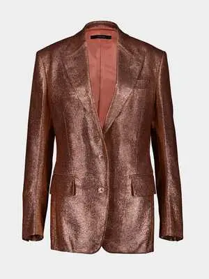 TOM FORD Iridescent Single-breasted Blazer - Pink