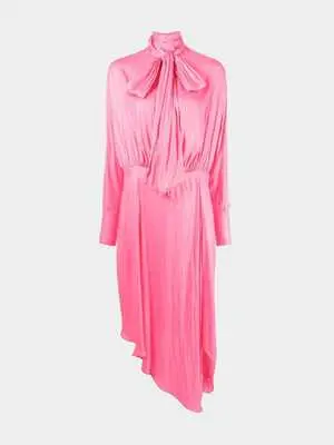 Stella McCartney Asymmetric Midi Dress - Pink