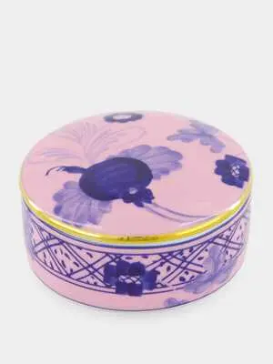 GINORI 1735 Azalea Porcelain Jewelry Box By