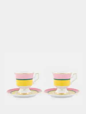 La DoubleJ Set Of 2 Espresso Cups - Pink