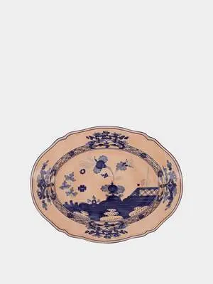 GINORI 1735 Oriente Italiano Cipria Large Oval Platter - Pink