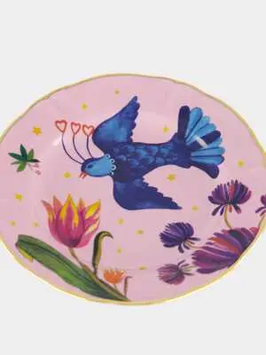 BITOSSI Bird Fruit Plate - Pink