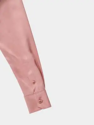 Dolce & Gabbana Silk Satin Blouse With Shawl Neck