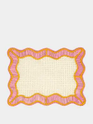 Coro Cora Rectangular Placemat - Pink