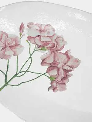 ASTIER DE VILLATTE Nerium Oval Platter - Pink