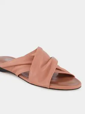 Paris Texas Nappa Leather Flat Sandals - Pink