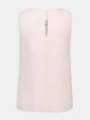 120% Lino Sleeveless Linen Top - Pink
